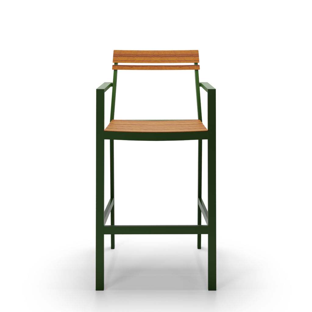 Monarch Duo Bar Stool with Arms - Benchmark Contract Furniture