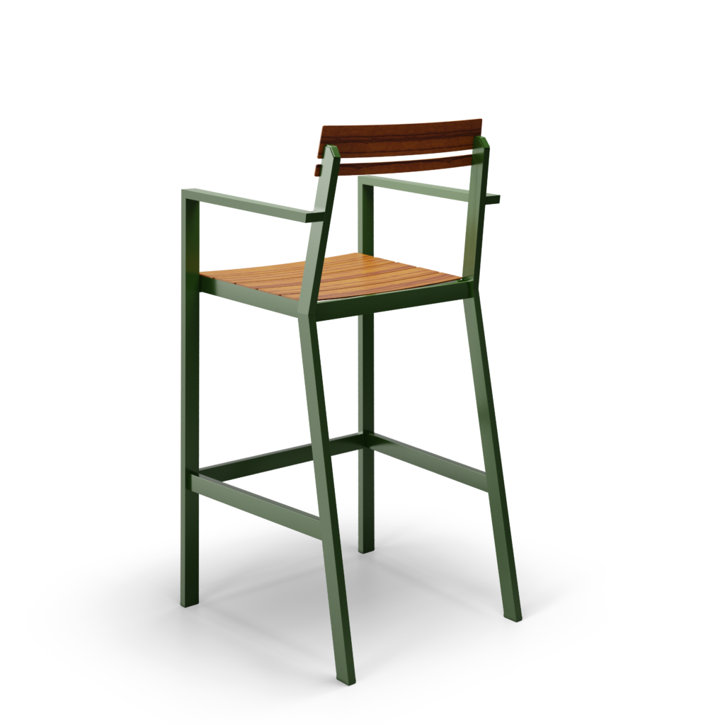 Monarch Duo Bar Stool with Arms - Benchmark Contract Furniture