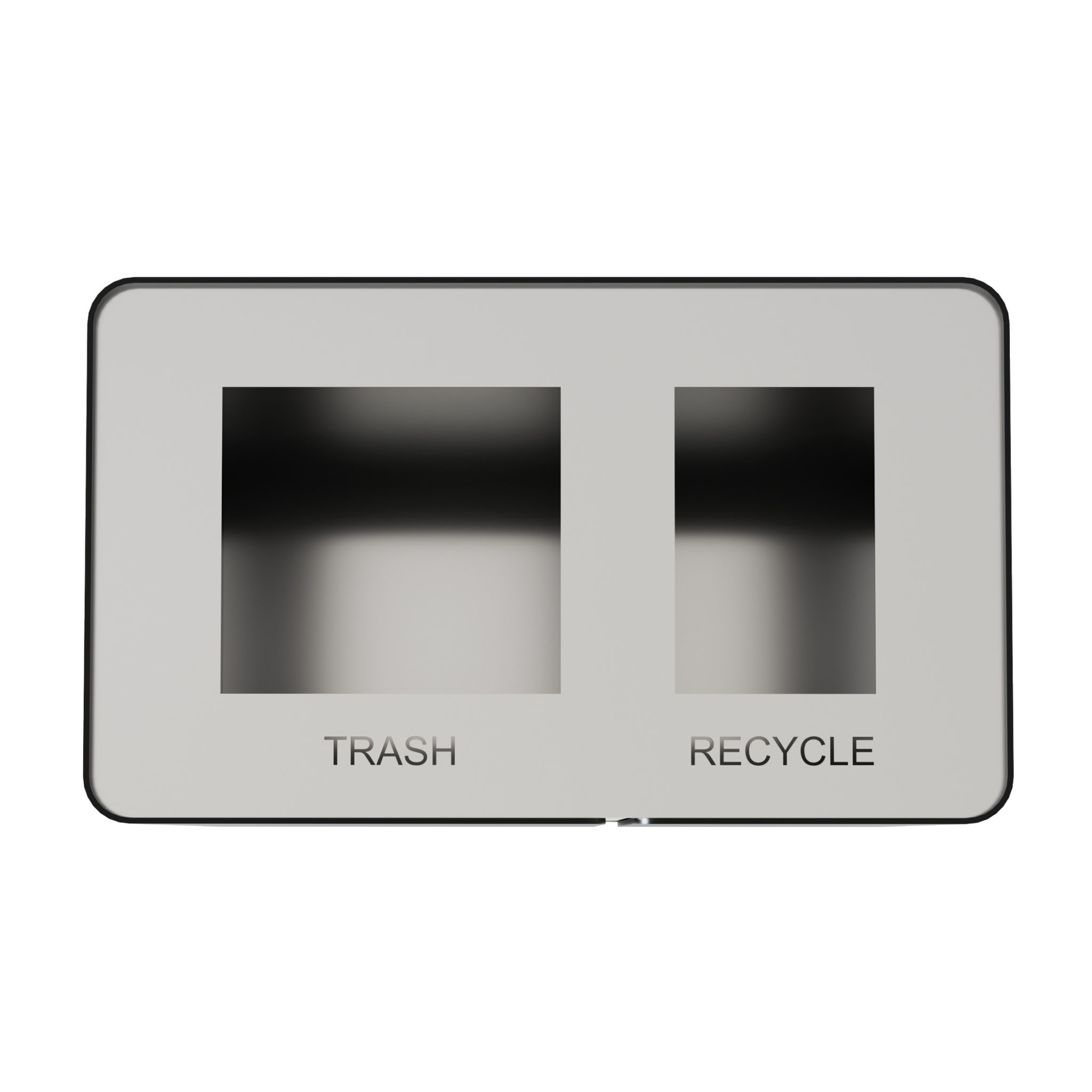 Dual Stream Receptacle with Decals and rigid plastic Liners - Benchmark ...