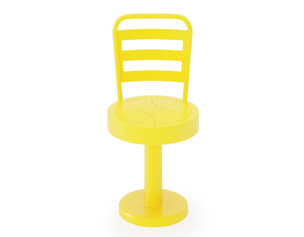 Durable Surface Mount Stadium Stool with Swivel Option - Benchmark ...